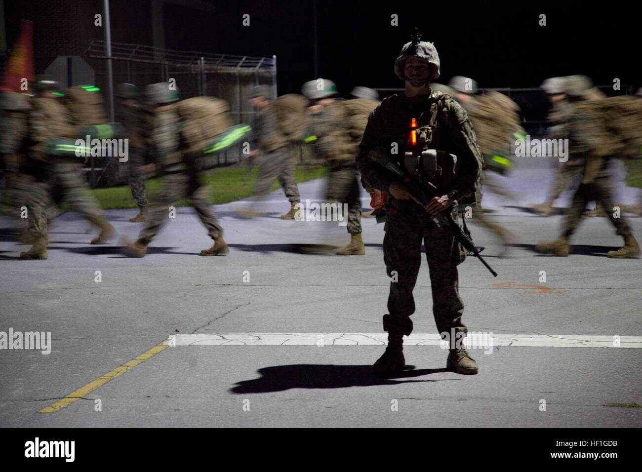 U.S. Marines from Delta Company, Infantry Training Battalion (ITB ...