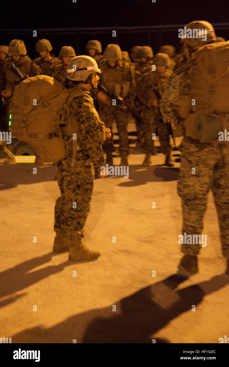 U.S. Marine Combat Istructor's from Delta Company, Infantry Training ...