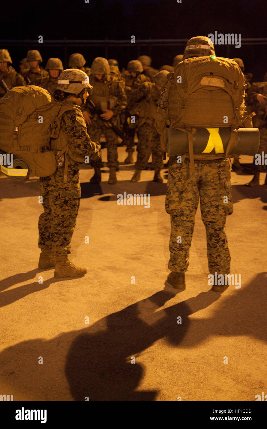 U.S. Marine Combat Istructor's from Delta Company, Infantry Training ...