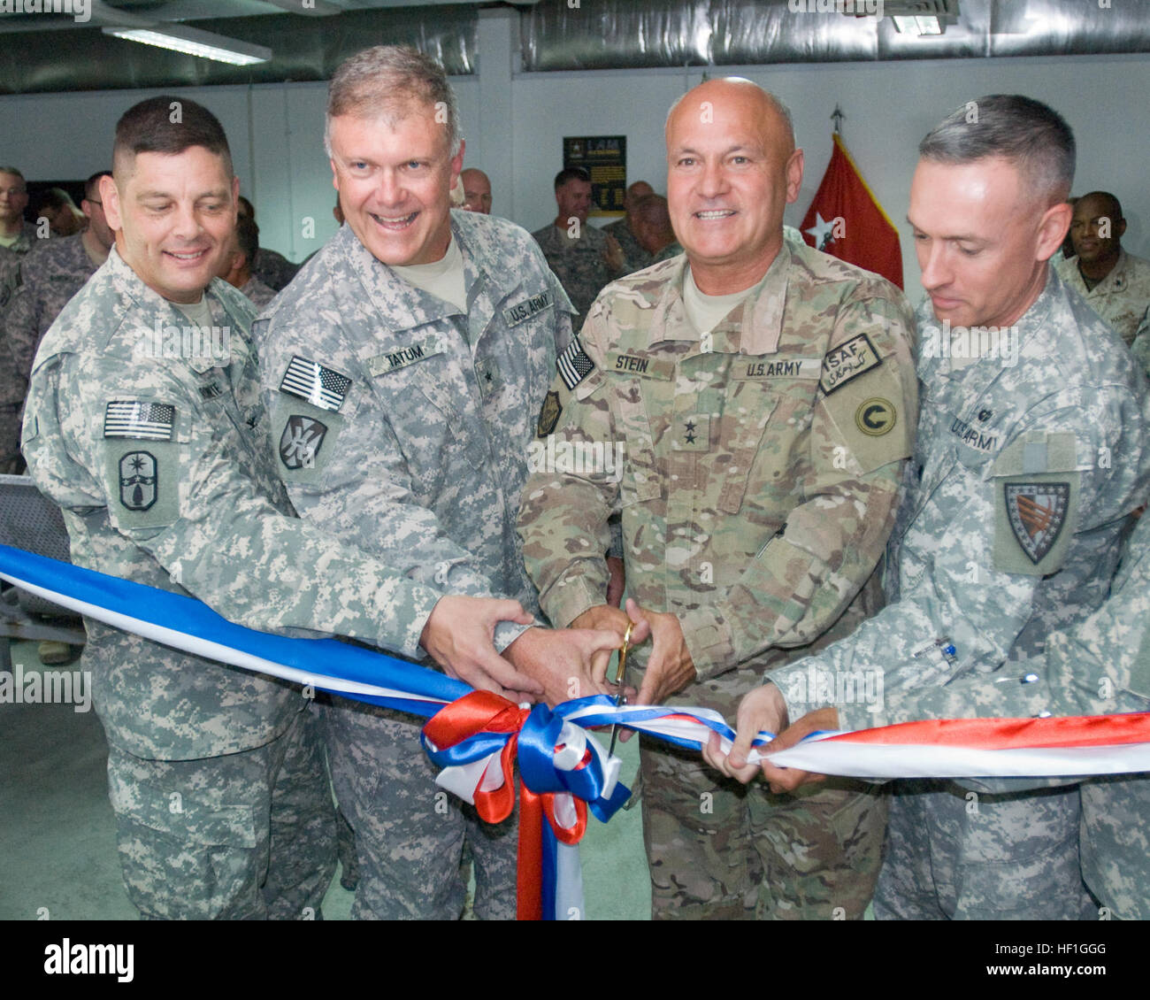 Maj. Gen. Kurt Stein, commander of the 1st Theater Sustainment Command ...