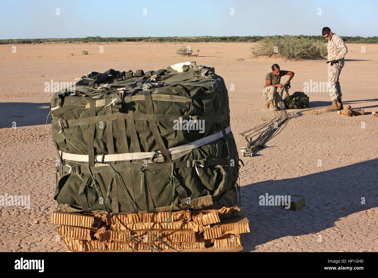 Lance Cpl. Krista Jennings and Lance Cpl. Anthony Martini, parachute ...