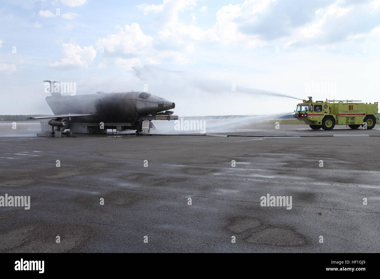 Aircraft Rescue and Fire Fighting Marines stationed at Cherry Point ...