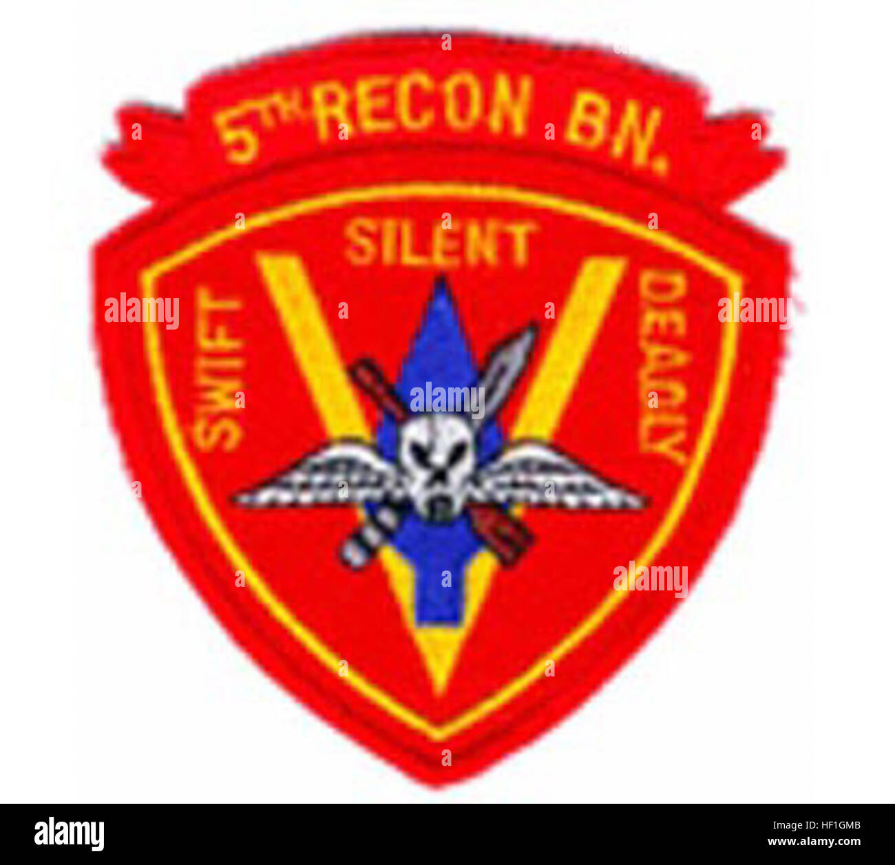 The 5th Reconnaissance Battalion logo identifies the U.S. Marine Corps ...