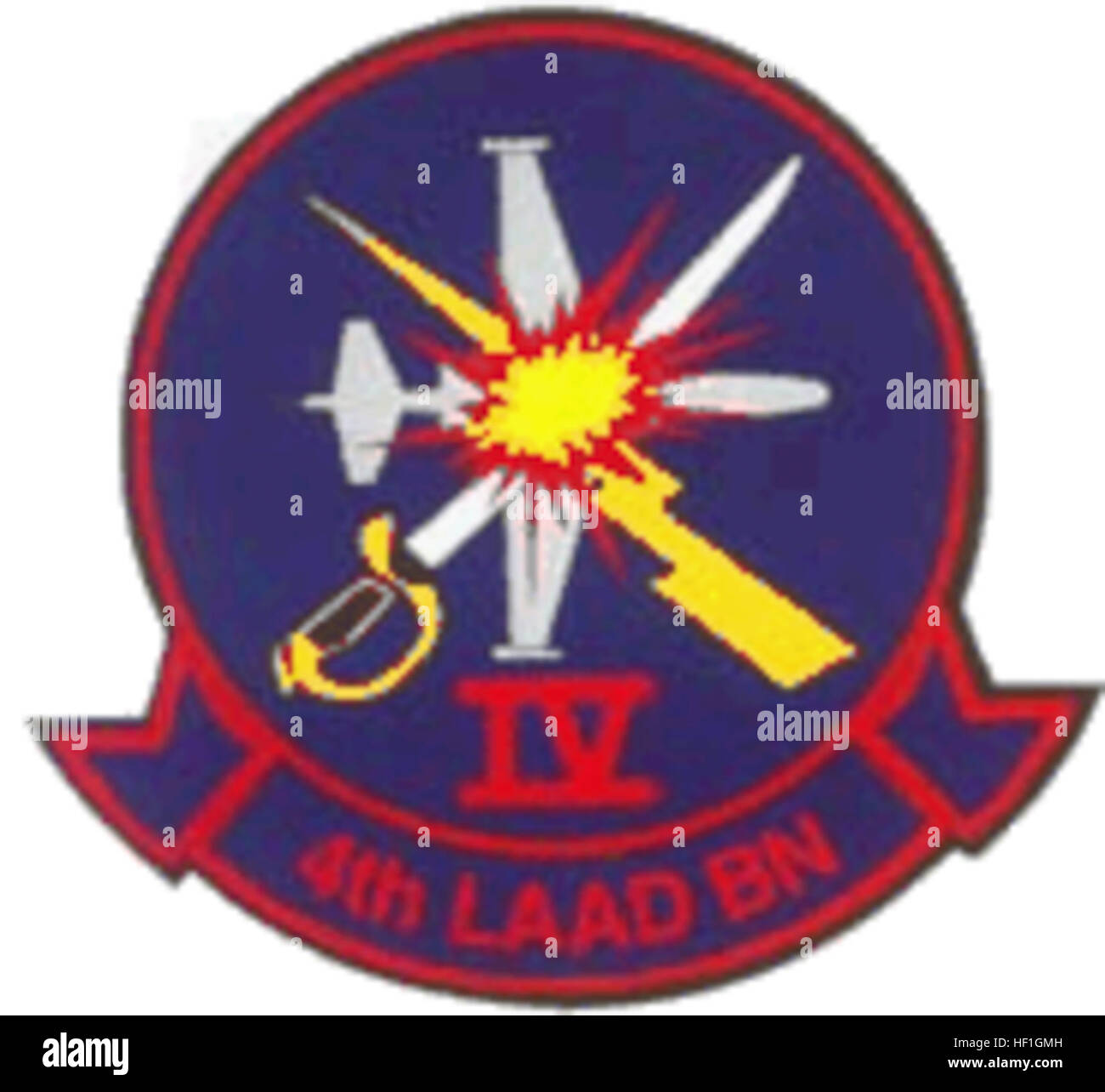 4th Low Altitude Air Defense Battalion insignia Stock Photo - Alamy