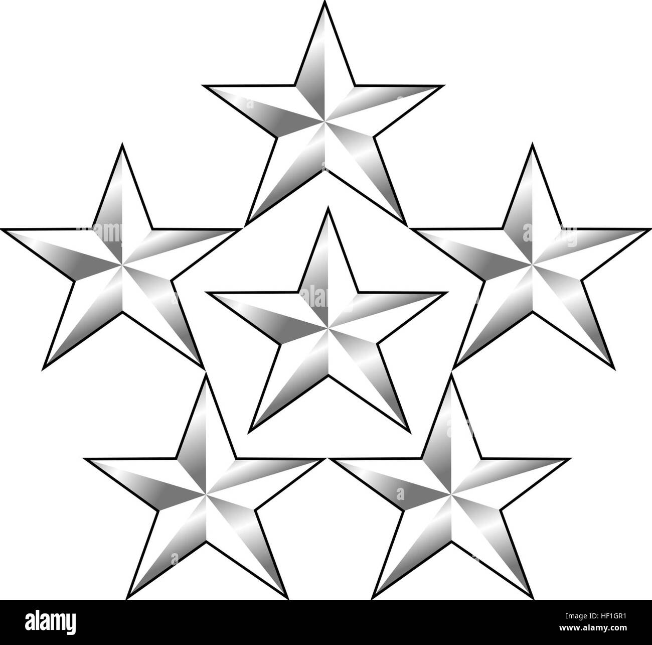 6 armed star hi-res stock photography and images - Alamy