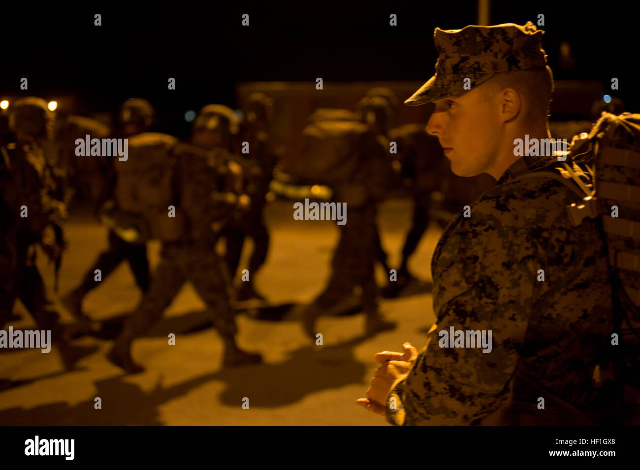 U.S. Marines from Delta Company, Infantry Training Battalion (ITB ...