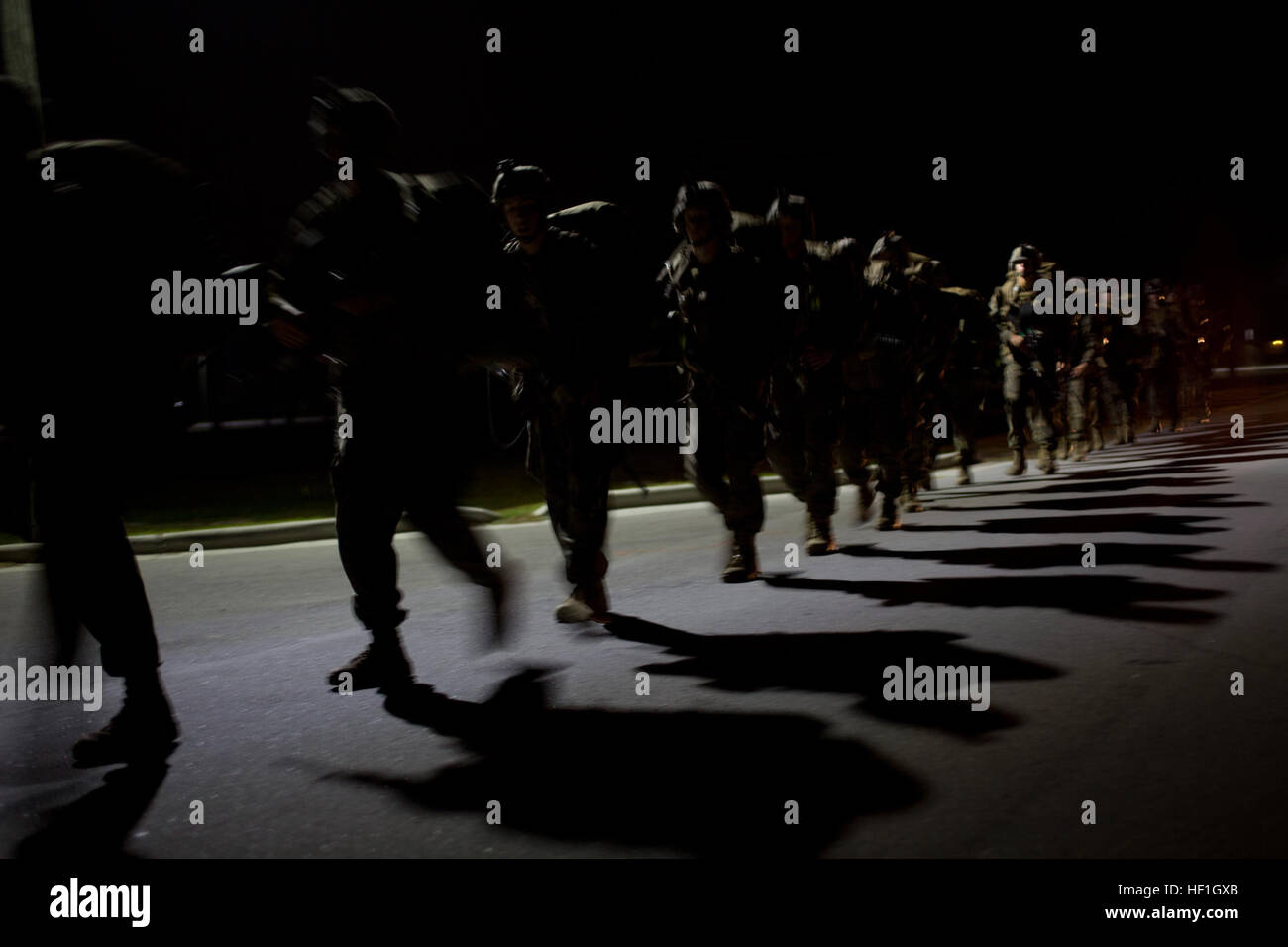 U.S. Marines from Delta Company, Infantry Training Battalion (ITB ...