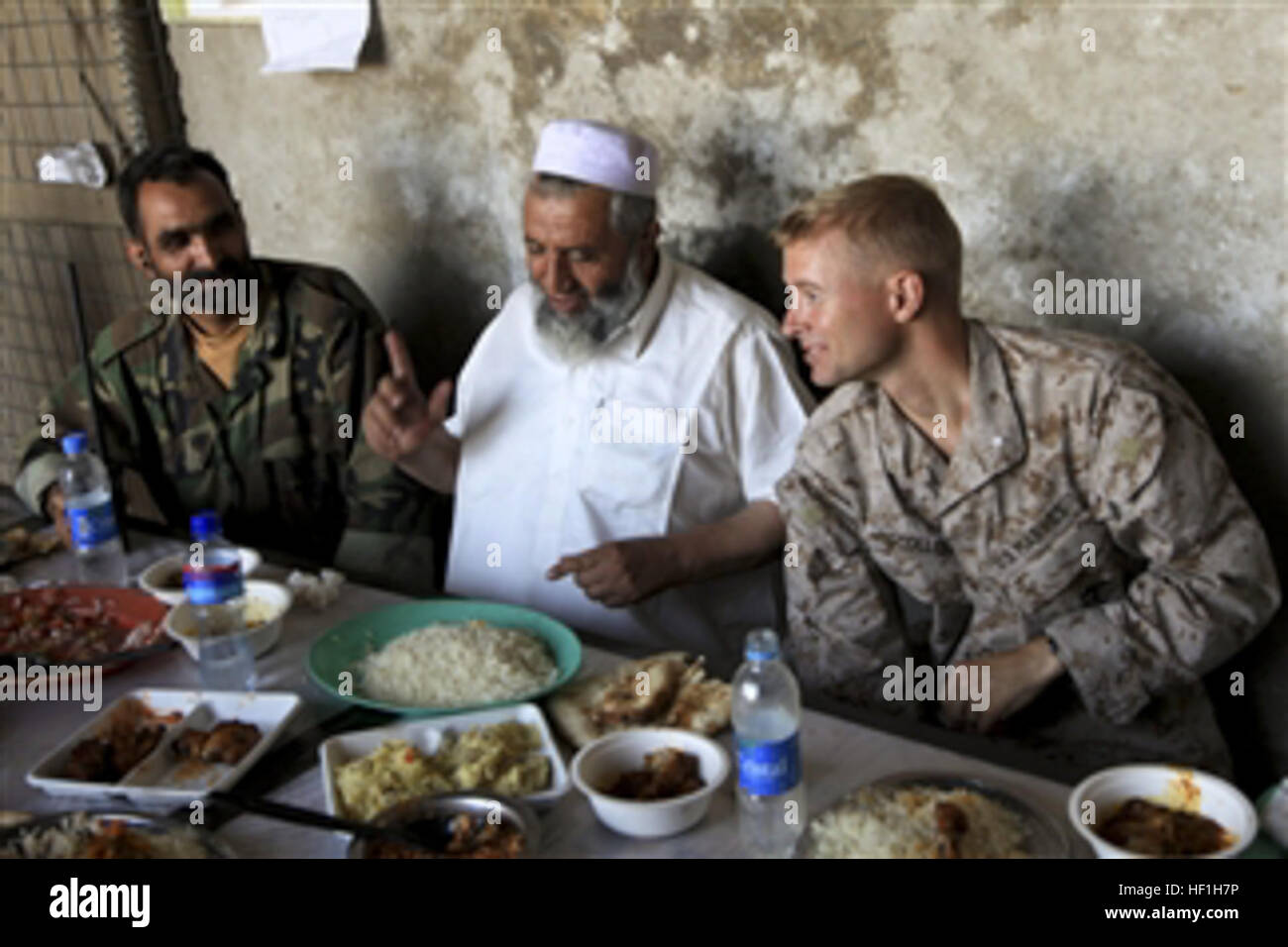 Key Leader Engagement at Patrol Base Jaker Stock Photo - Alamy