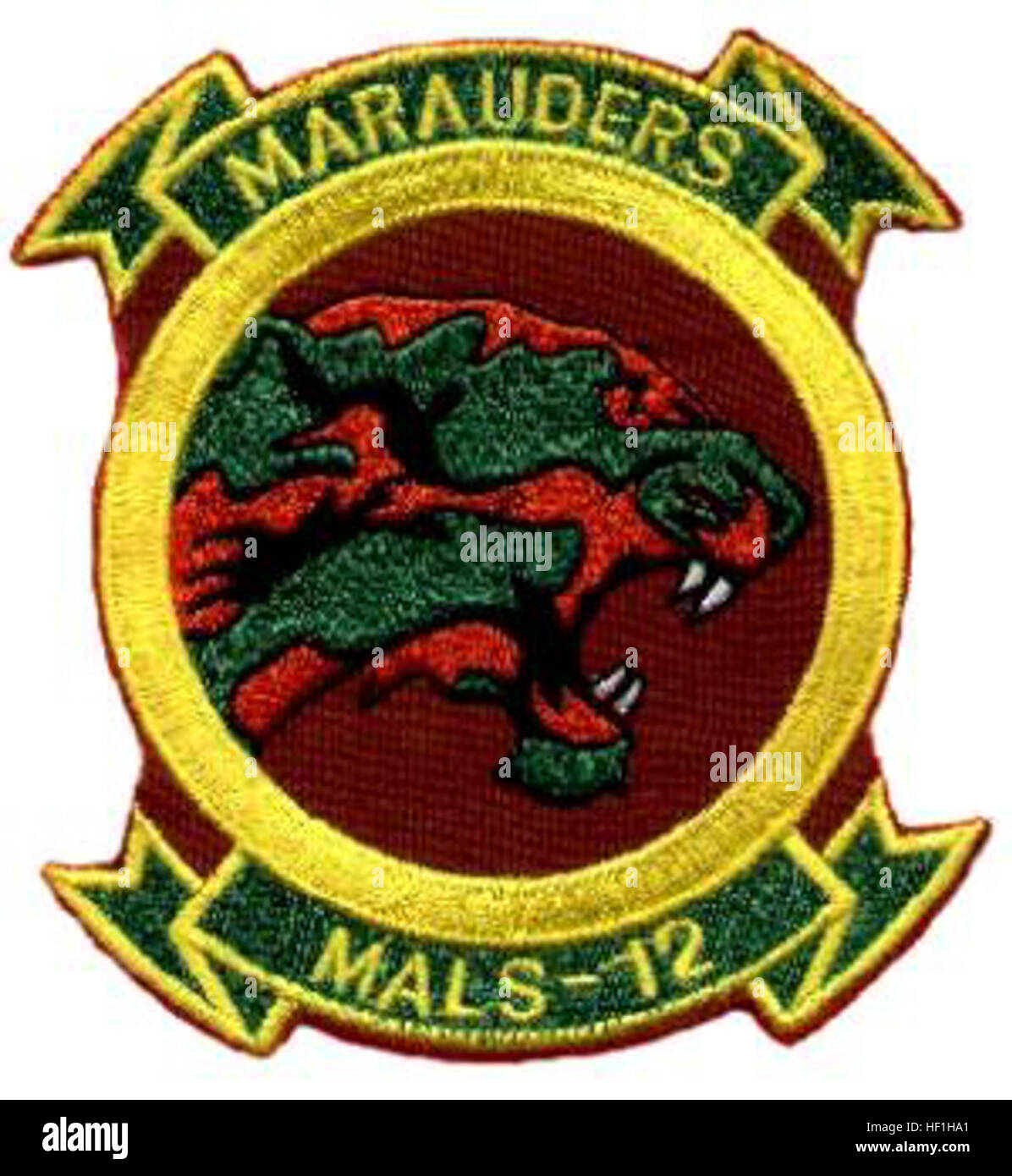 The MALS-12 insignia represents the Marine Aviation Logistics Squadron ...