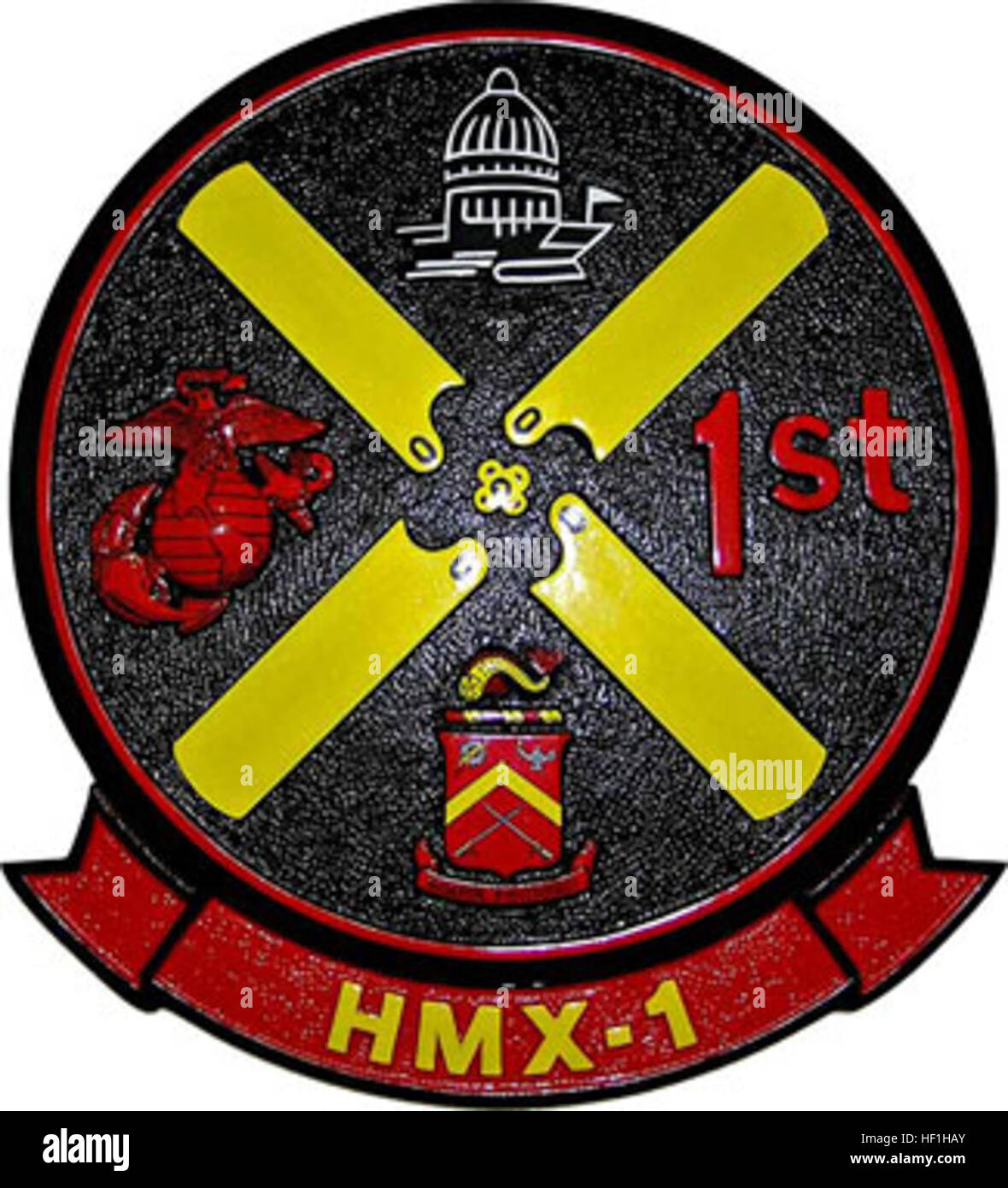 Marine Helicopter Squadron One plaque Stock Photo - Alamy