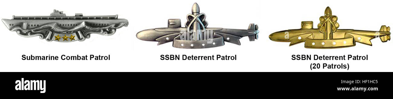 Navy Submarine Patrol Insignia Stock Photo - Alamy