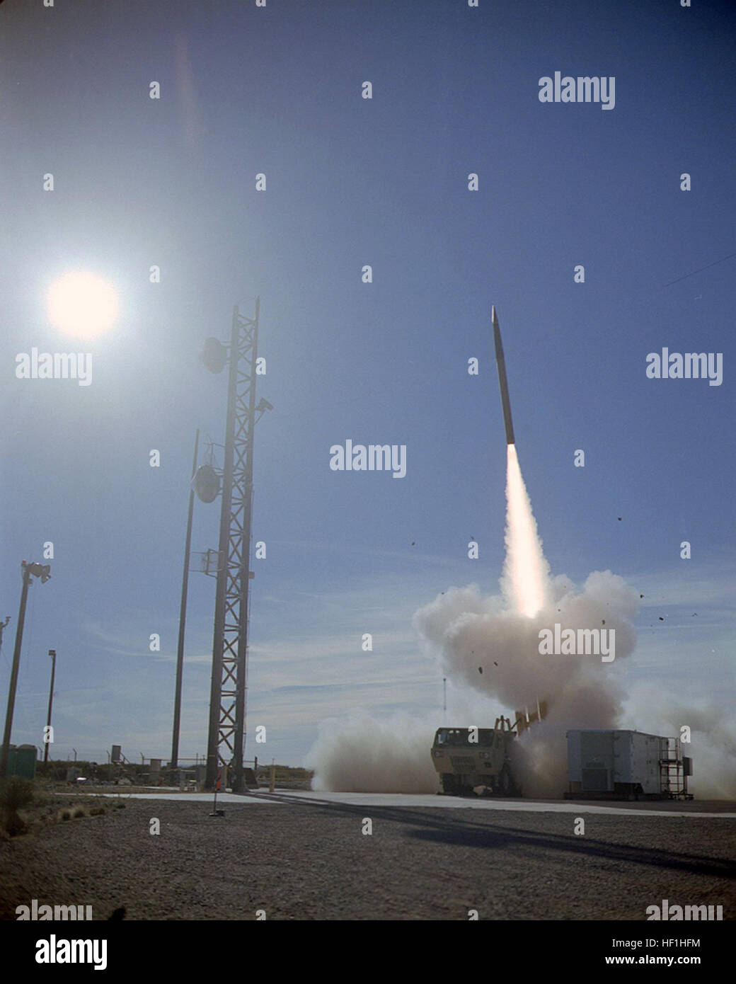 THAAD missile launch in 2005 -4 Stock Photo - Alamy