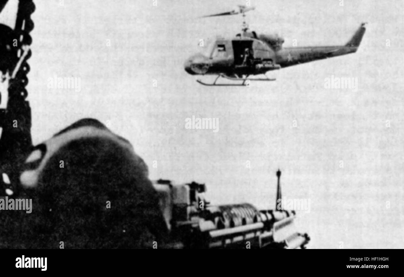 UH-1E Huey of VMO-6 in flight over Vietnam 1967 Stock Photo - Alamy