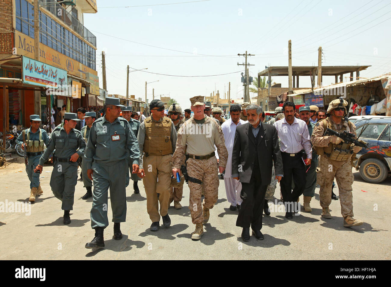 Maj. Gen. John A. Toolan (center), commanding general of Regional ...