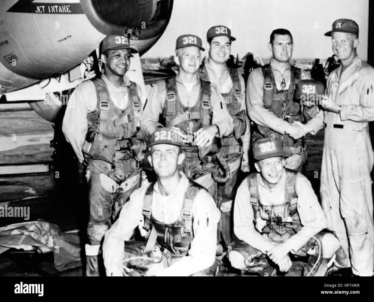 VMF-321 pilots with FJ-4B 1962 Stock Photo - Alamy