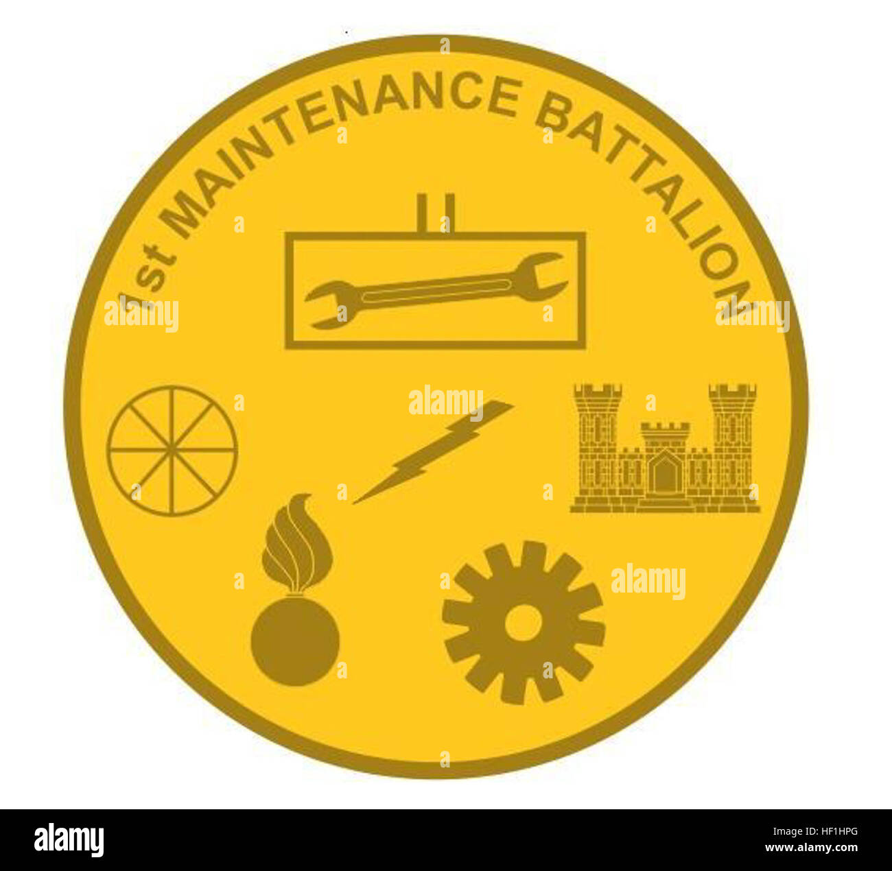 1st Maintenance Battalion logo Stock Photo - Alamy
