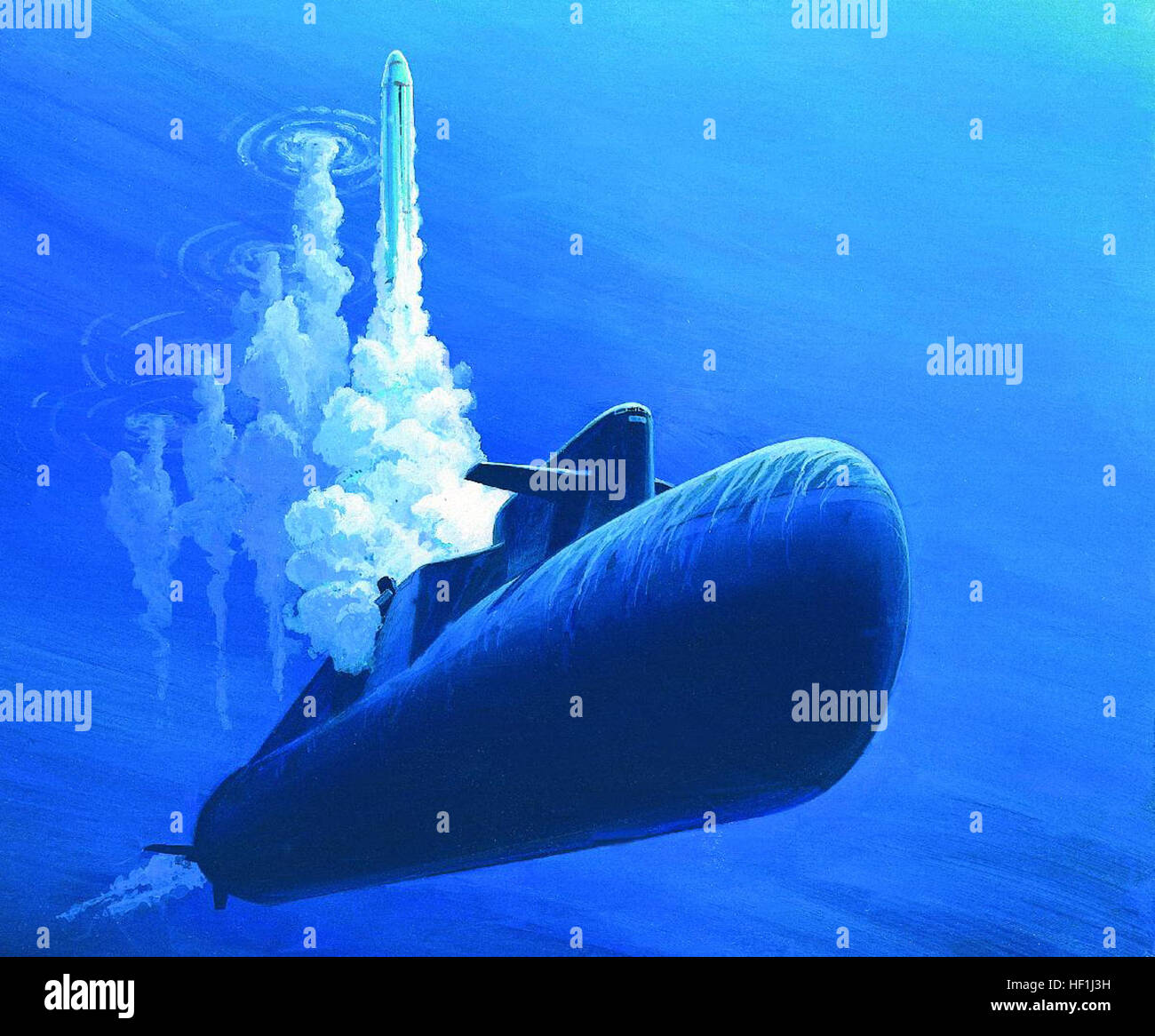 Submarine firing hi-res stock photography and images - Alamy