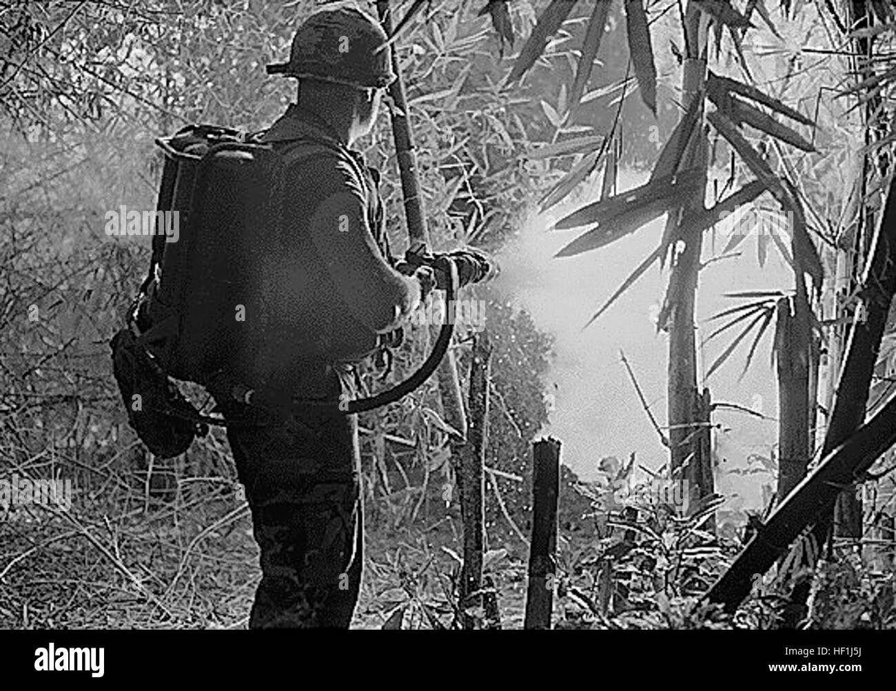 Flamethrower Black and White Stock Photos & Images - Alamy