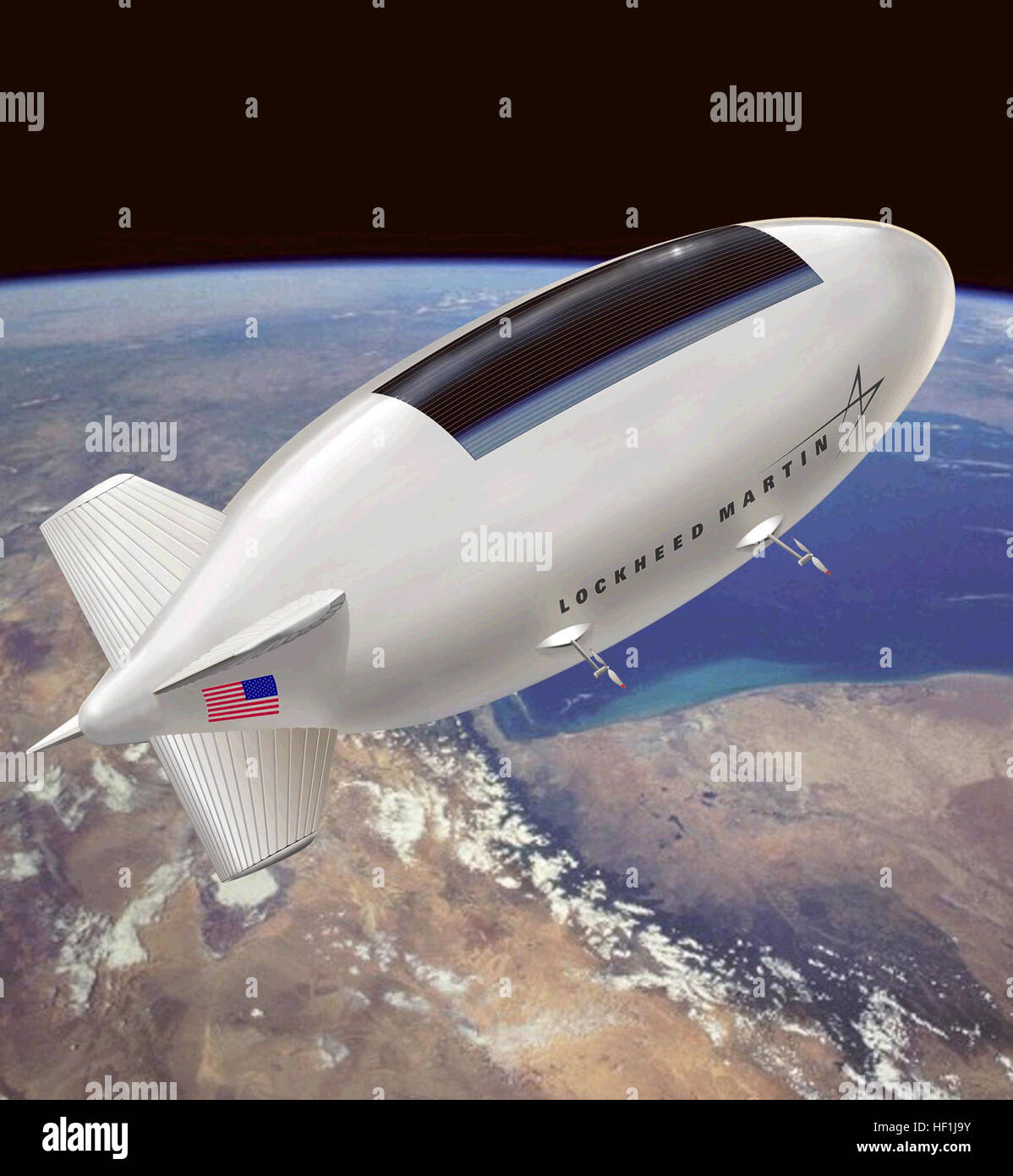 High Altitude Airship Stock Photo - Alamy