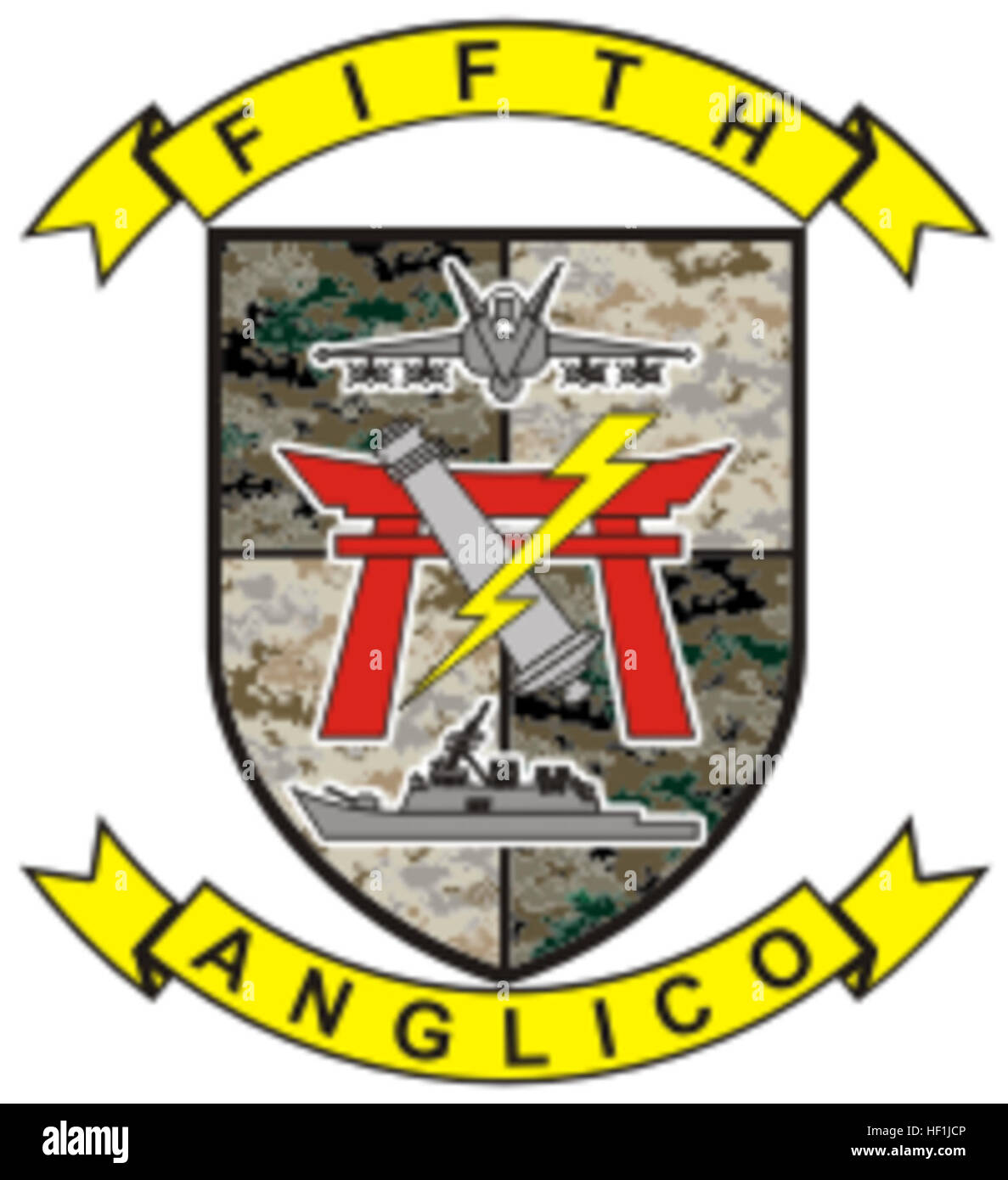 Logo 5th anglico Stock Photo - Alamy