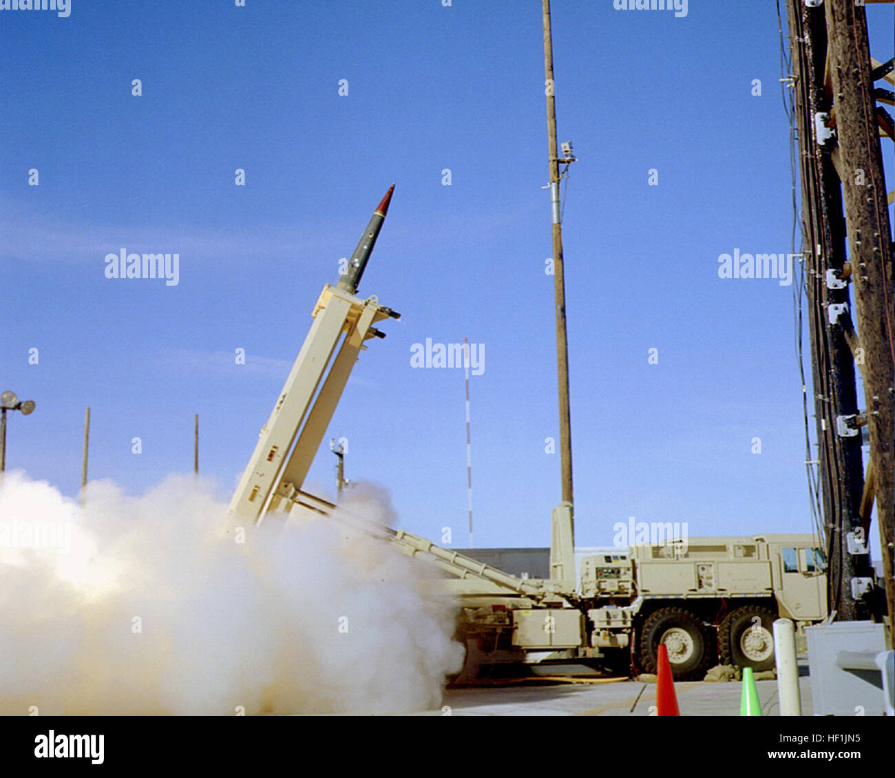 THAAD missile launch in 2005 -1 Stock Photo - Alamy