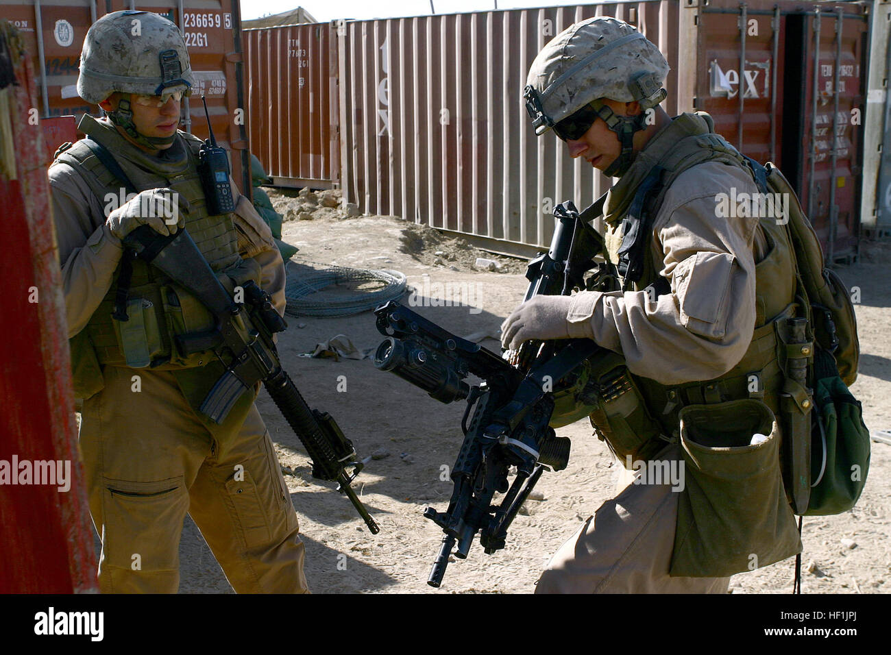 071220-M-6159T-001 KARAMAH, Iraq (Dec 20, 2007) Marines assigned to K ...