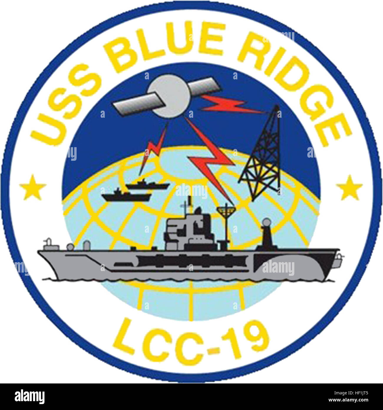USS Blue Ridge LCC-19 Crest Stock Photo - Alamy