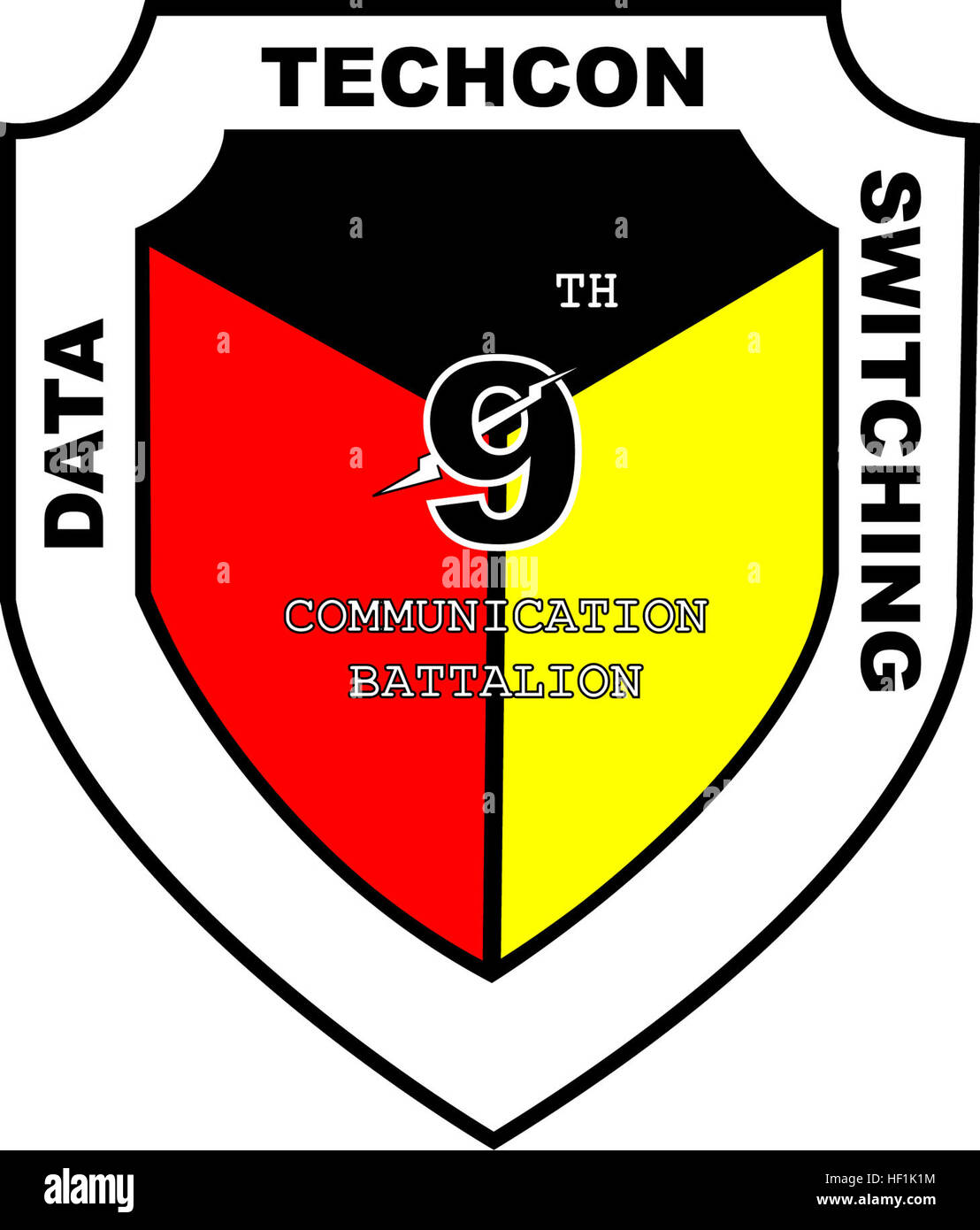 9th Comm battalion insignia Stock Photo - Alamy