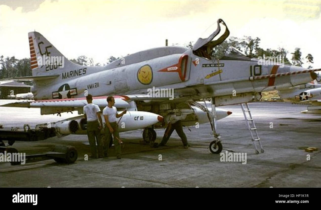 A-4E VMA-211 NAS Cubi Point 1971 Stock Photo - Alamy