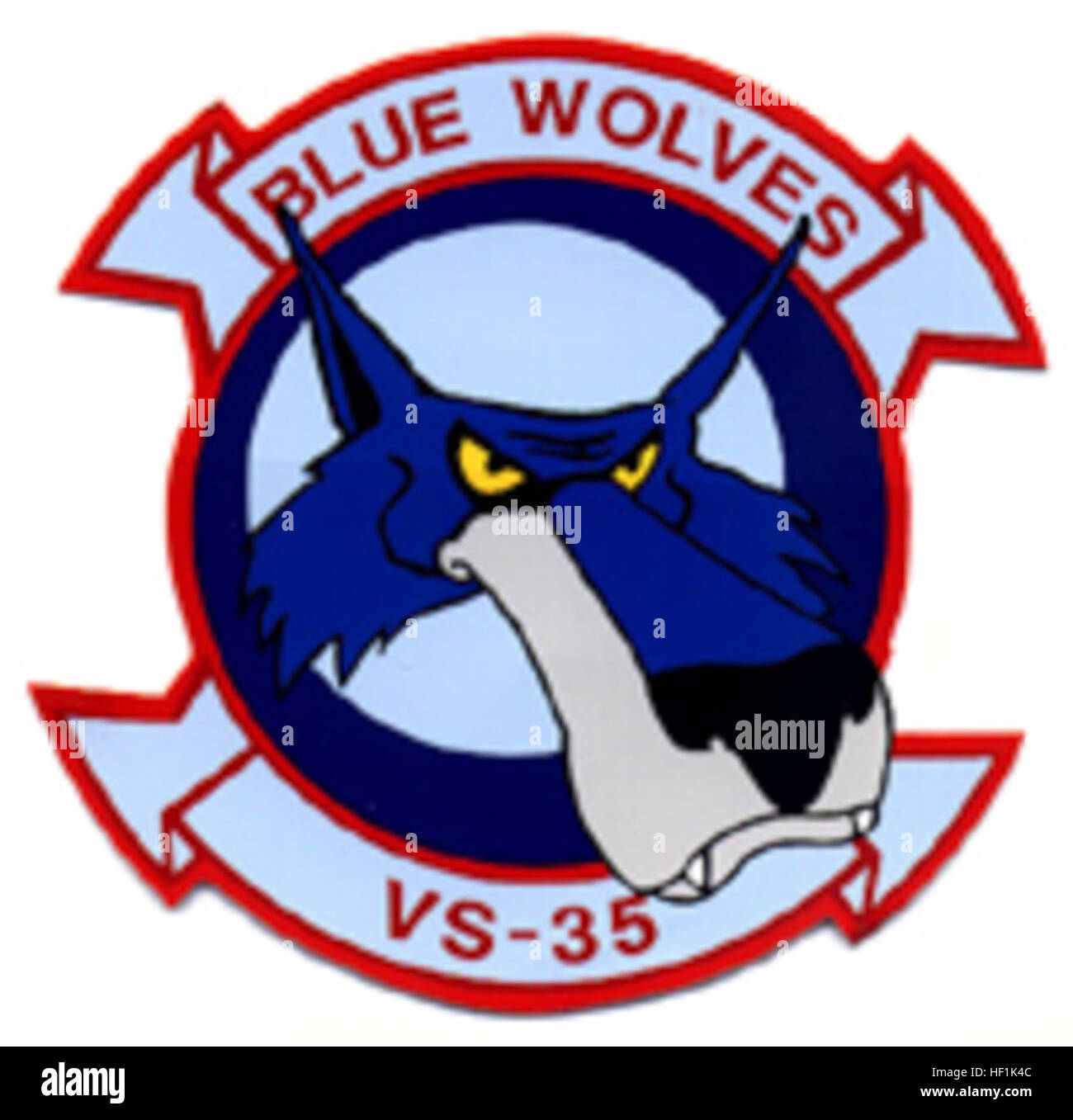 Blue Wolves Logo Stock Photo - Alamy