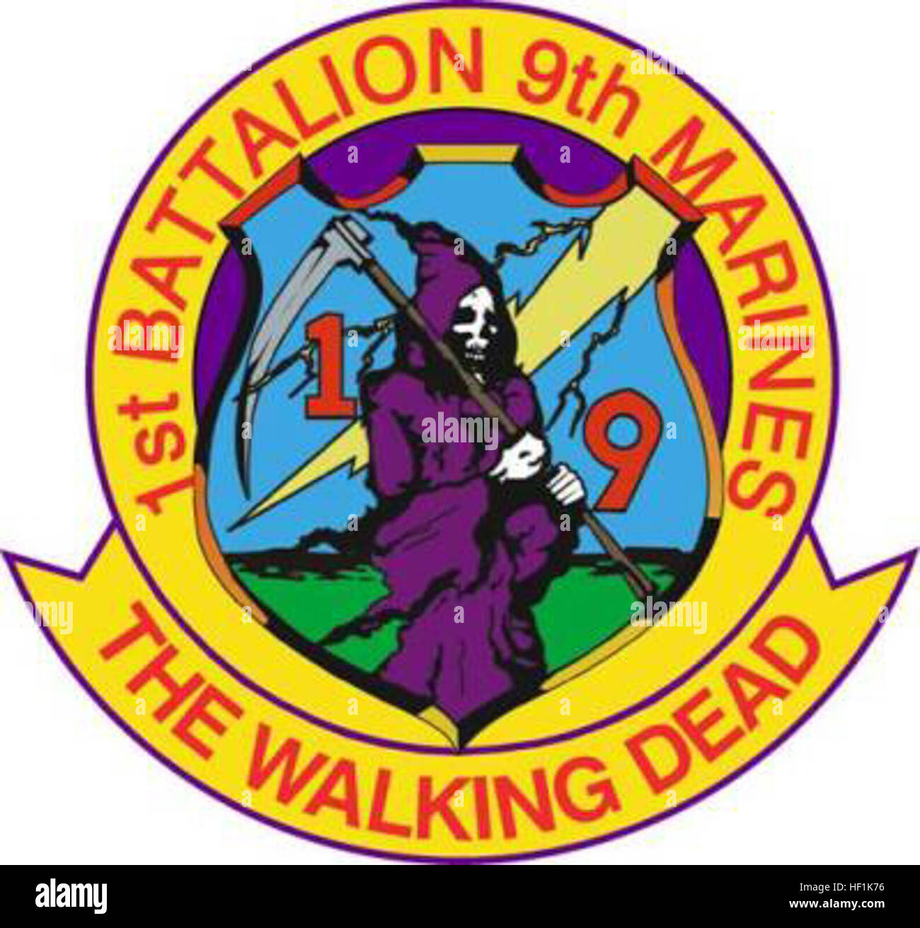 1-9 new battalion logo Stock Photo - Alamy