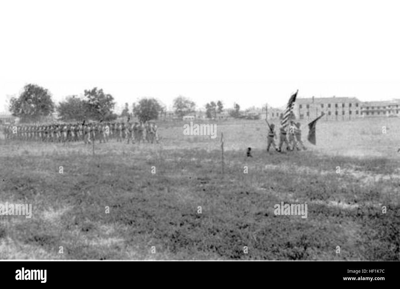 153rd Infantry on Parade, Fort Chaffee, 1950 Stock Photo - Alamy