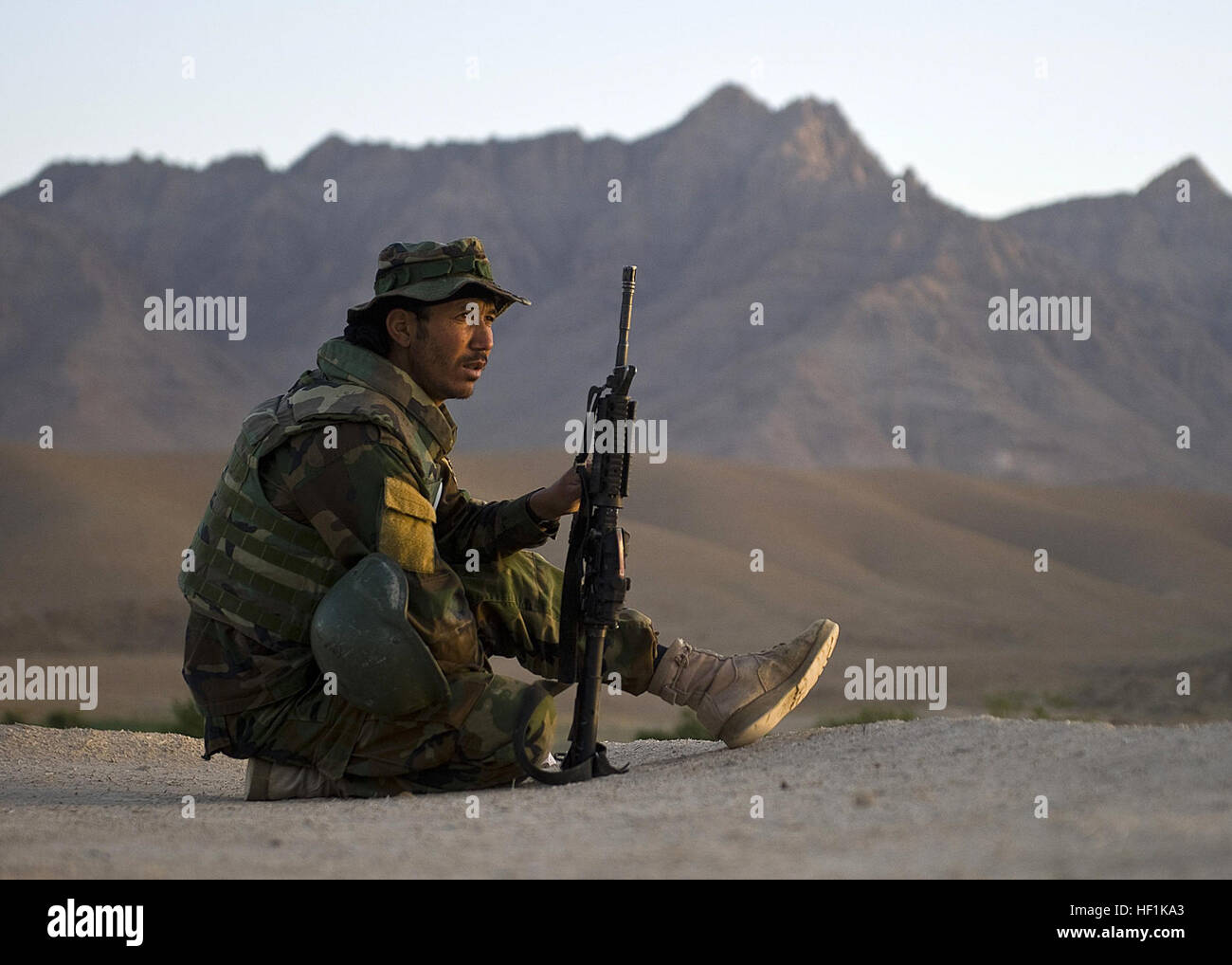 An Afghan commando, with the Afghan National Army’s 3rd Commando Kandak ...