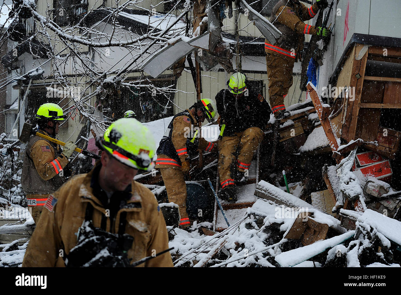 Members of the Fairfax County, Va. Task Force 1 Urban Search and Rescue ...