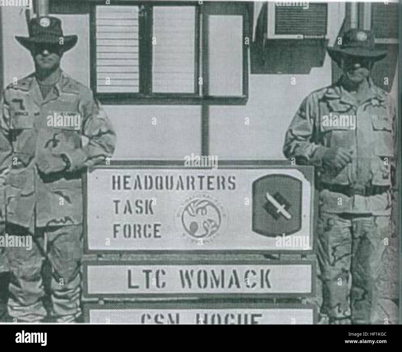 LTC Steve Womack and CSM Bill Hogue Stock Photo - Alamy