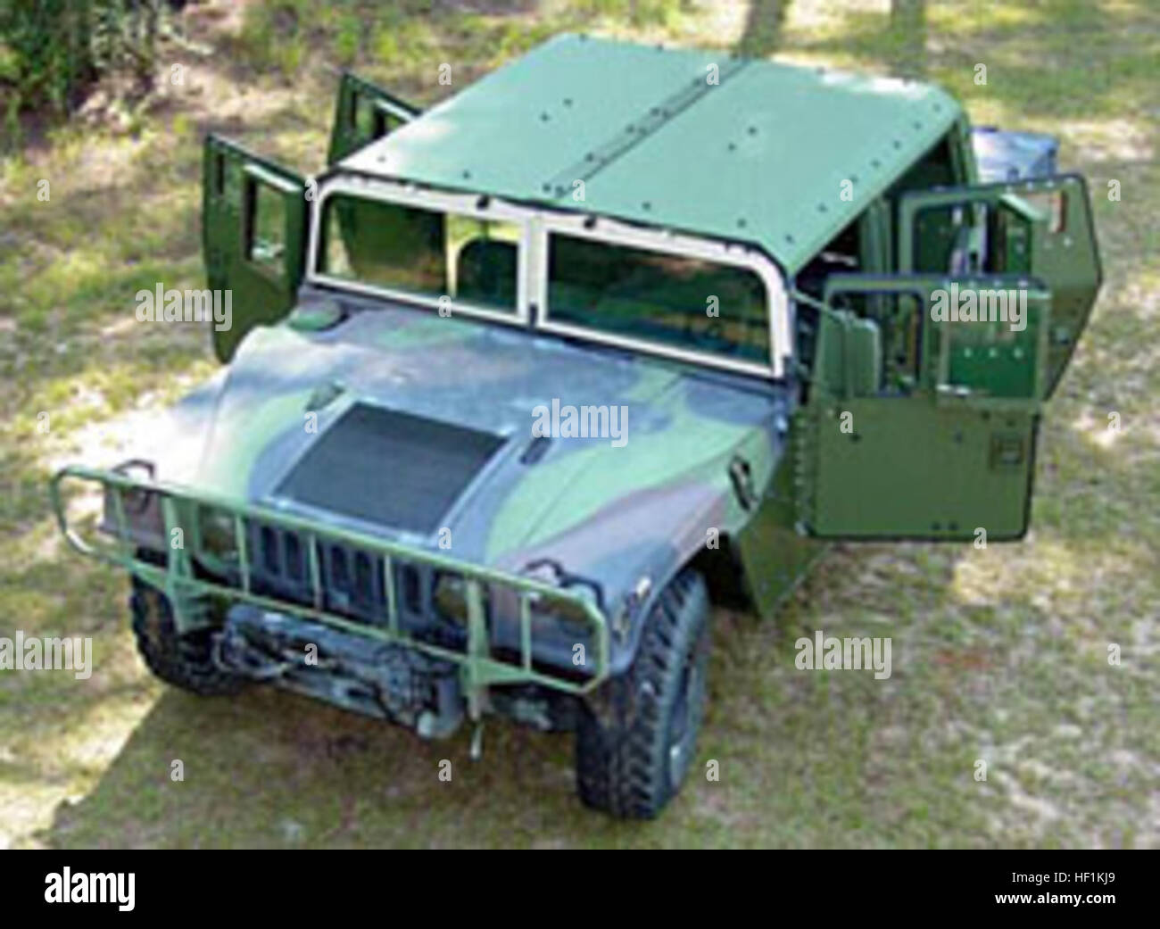 Marine humvee with bolt-on armor x2 Stock Photo - Alamy