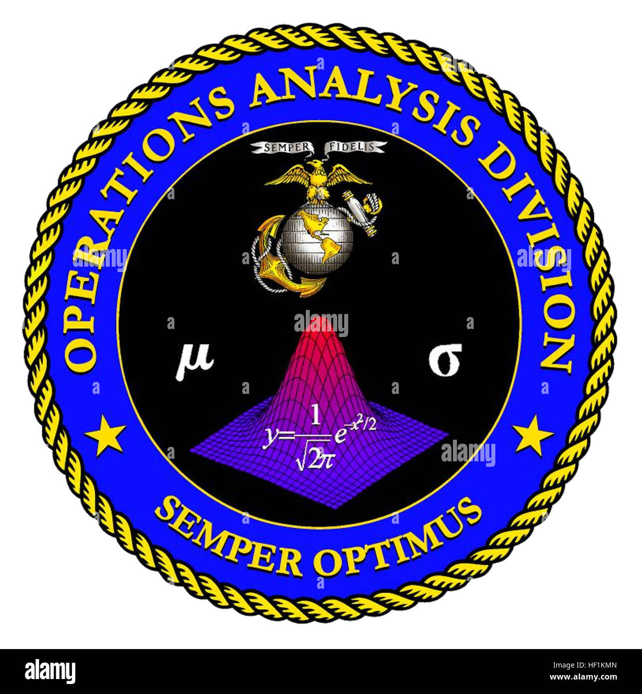 Marine Corps Operations Analysis Division logo 01 Stock Photo - Alamy