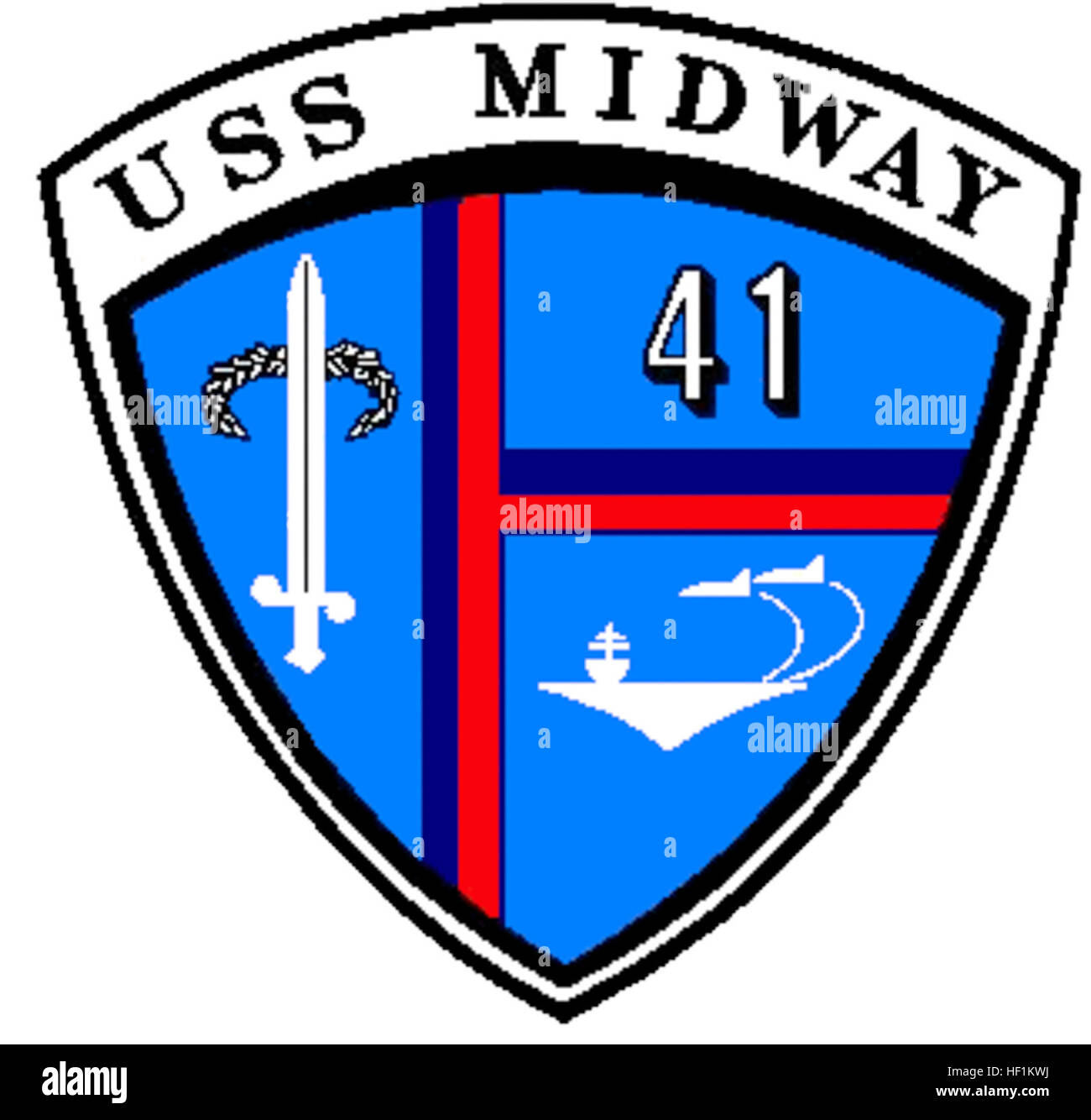 USS Midway (CV-41) seal Stock Photo - Alamy