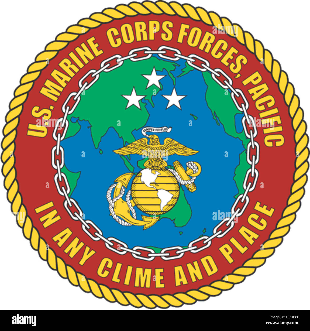 U.S. Marine Corps Forces, Pacific insignia Stock Photo - Alamy