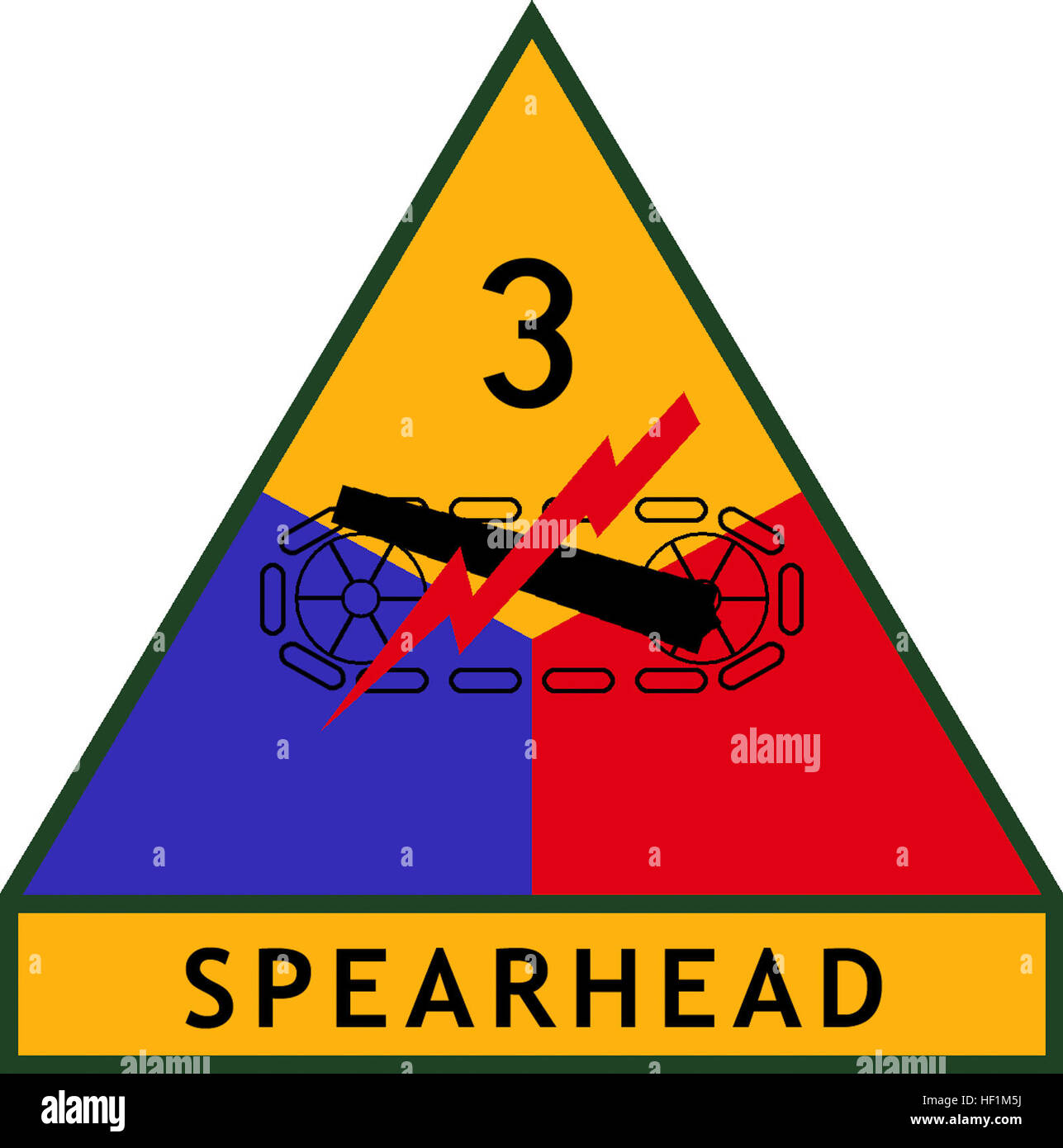 3rd US Armored Division SSI Stock Photo - Alamy
