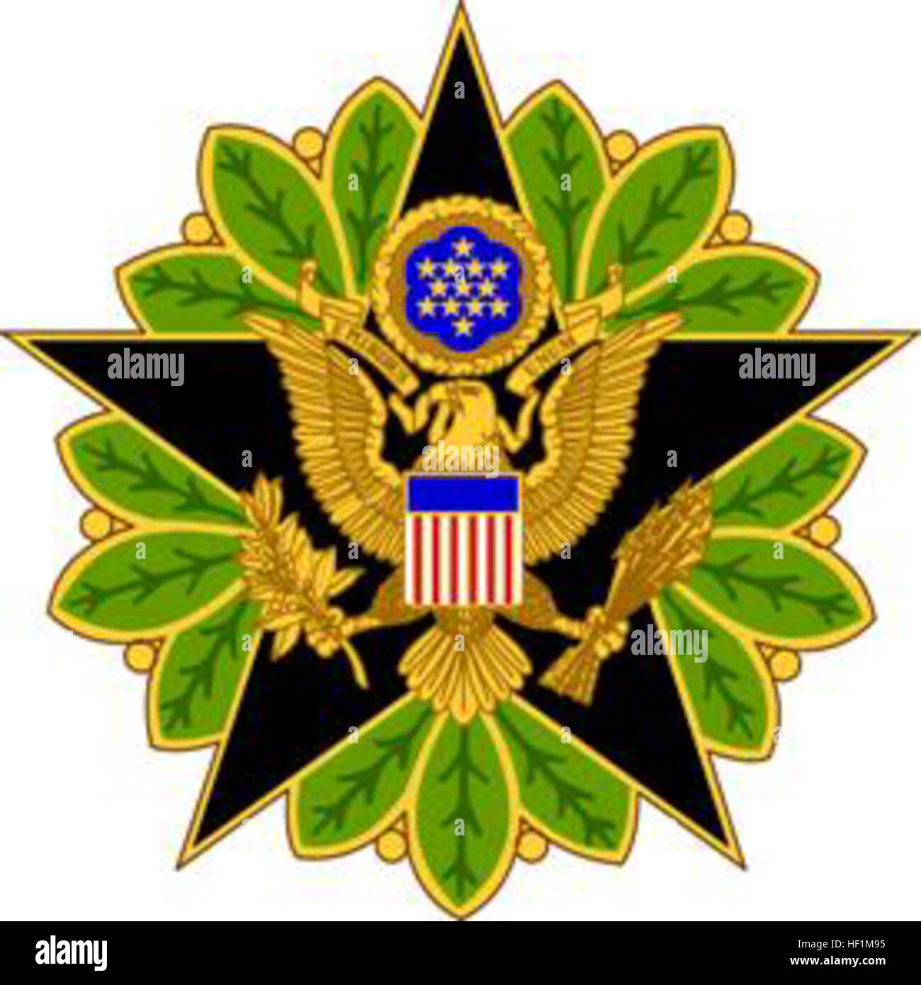 Army Staff Badge Stock Photo - Alamy