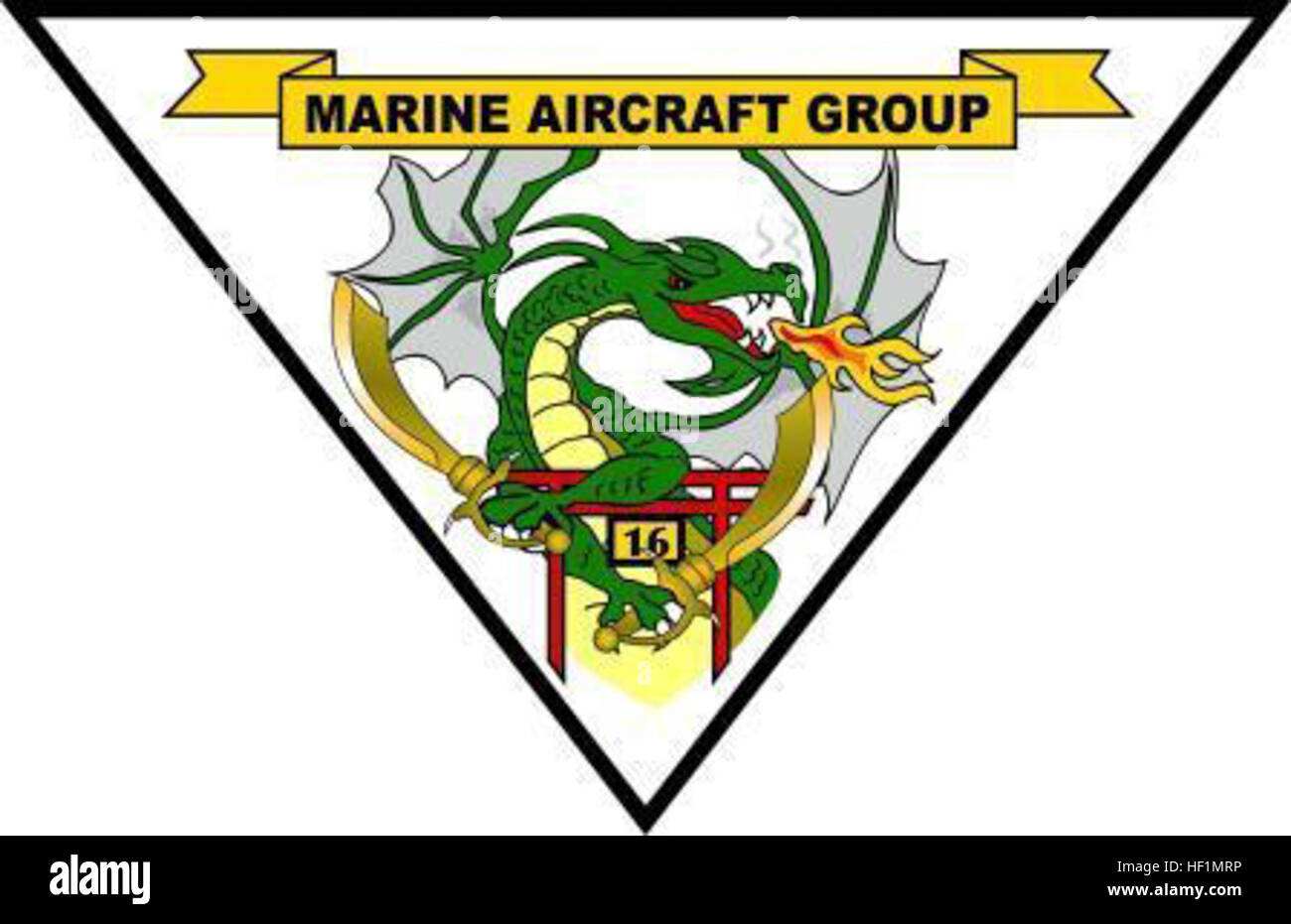The Marine Aircraft Group 16 (MAG-16) insignia represents a U.S. Marine ...