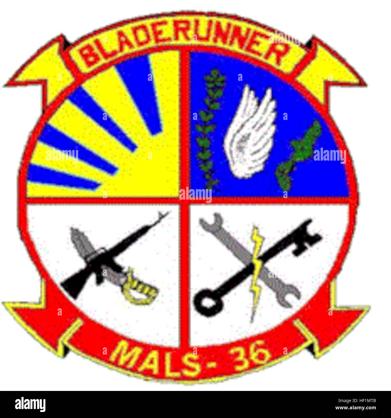 Marine Aviation Logistics Squadron 36 insignia Stock Photo - Alamy
