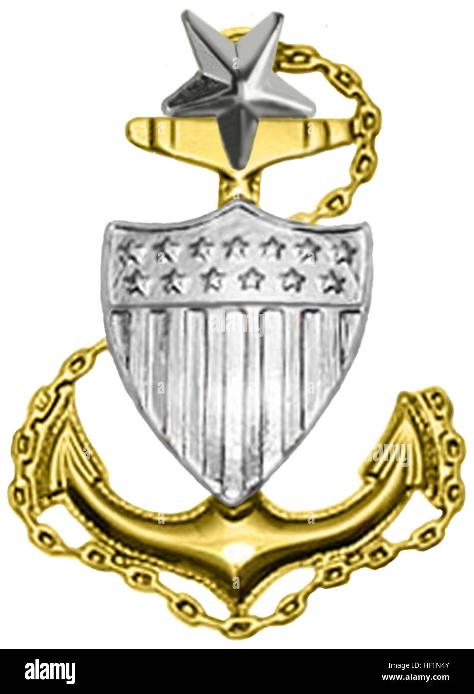 USCG SCPO Collar Stock Photo - Alamy