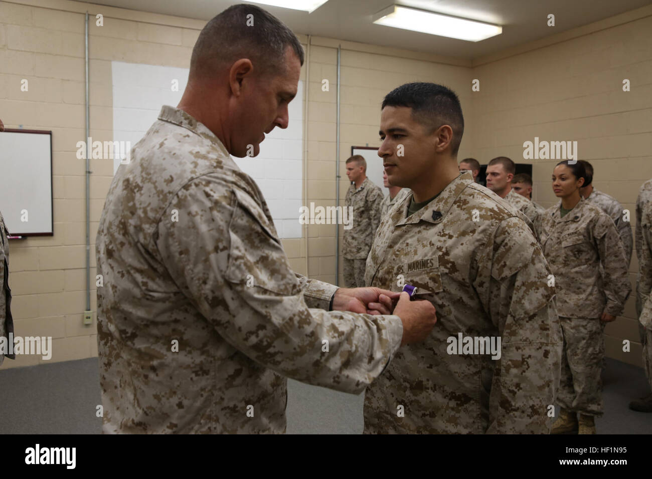 Col Gary F. Keim (left), the commanding officer of Combat Logistics ...