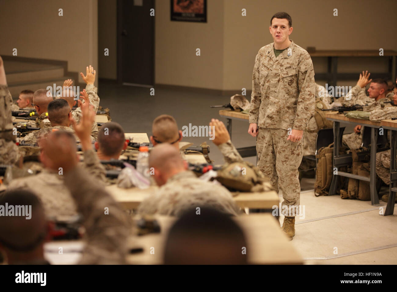 U.S. Marine Corps Sgt. Randy G. Thompson, combat instructor, Delta ...
