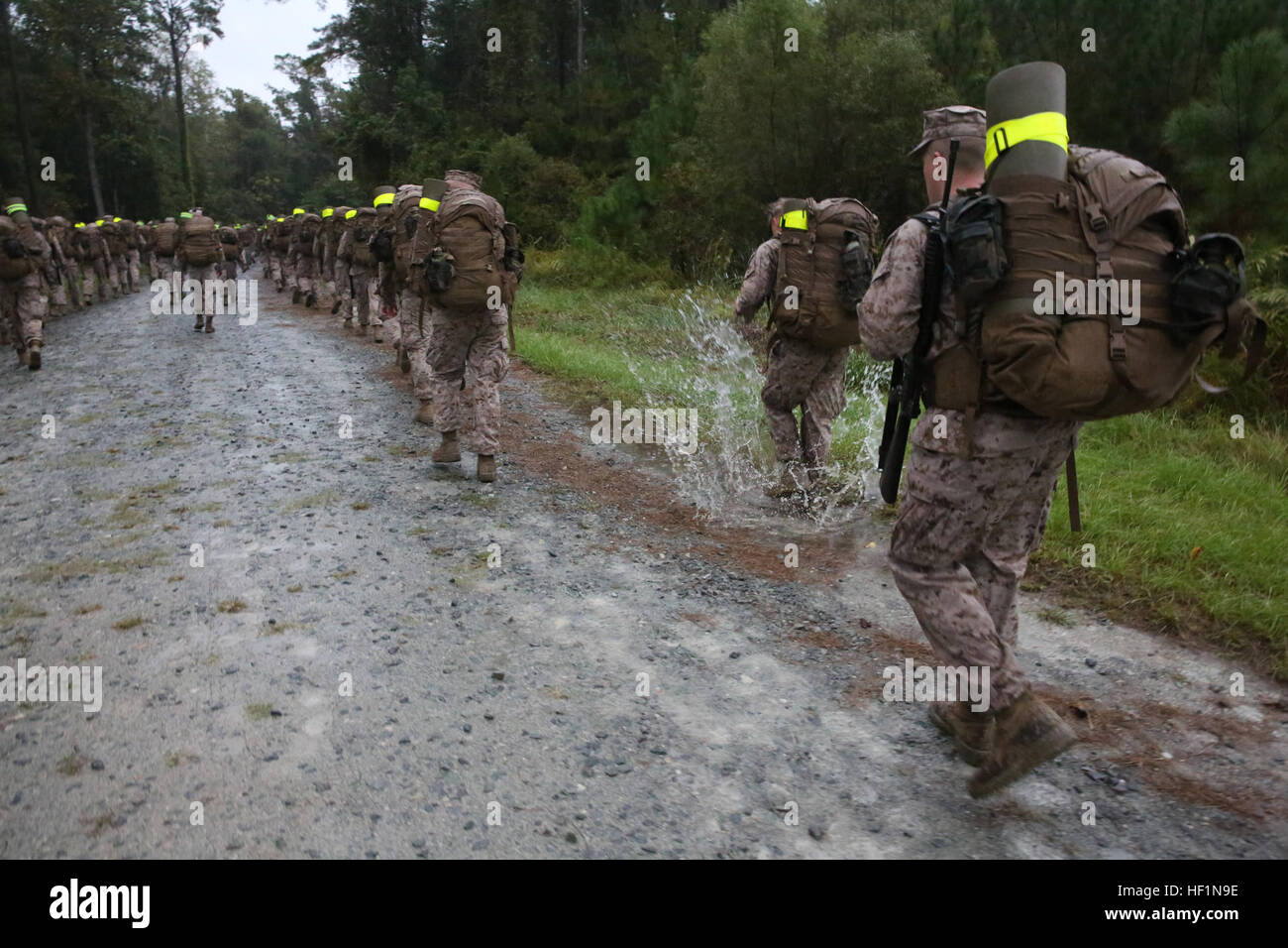 Sailors with the Field Medical Training Battalion aboard Camp Johnson ...