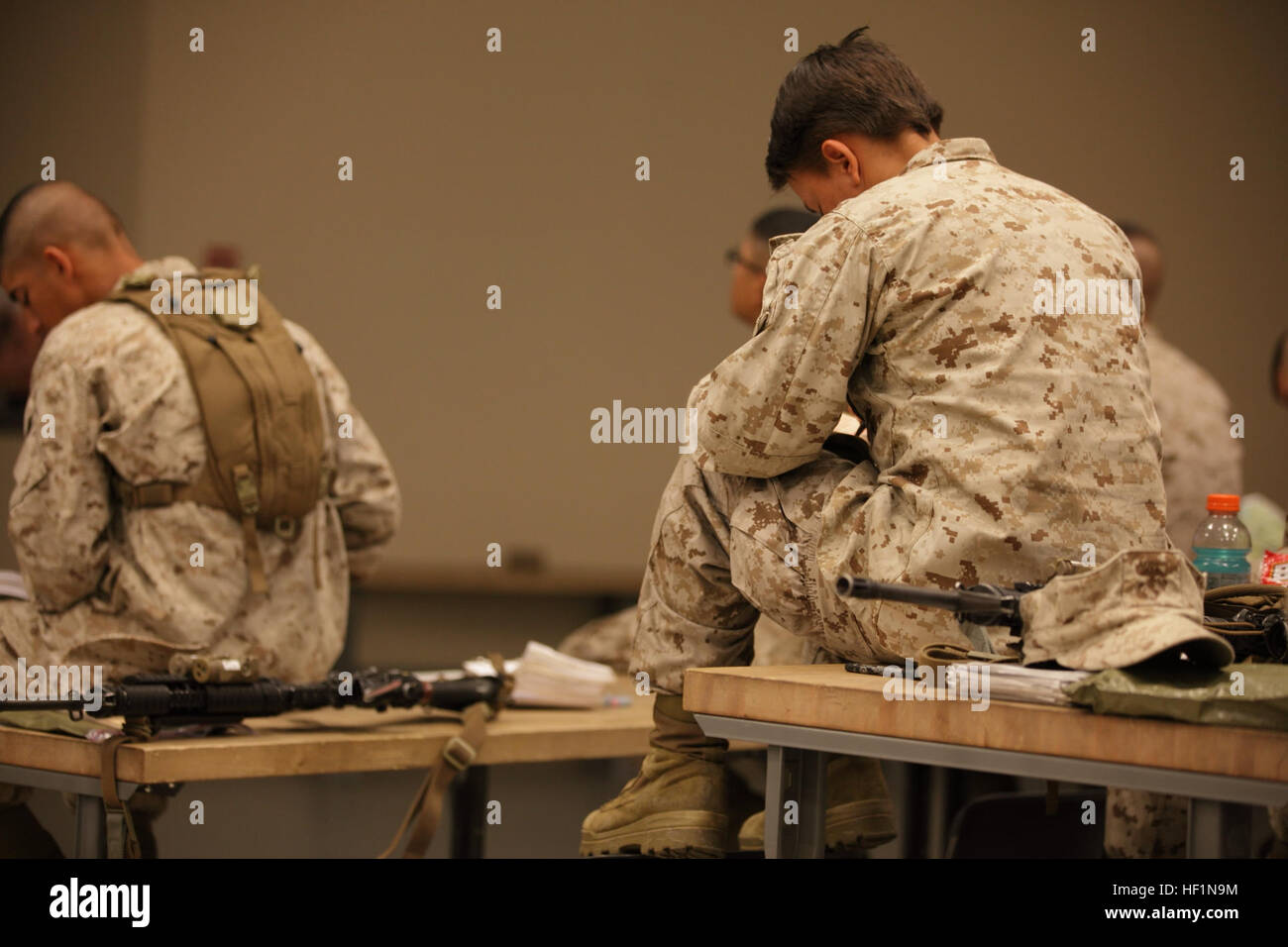U.S. Marines from Delta Company, Infantry Training Battalion (ITB ...