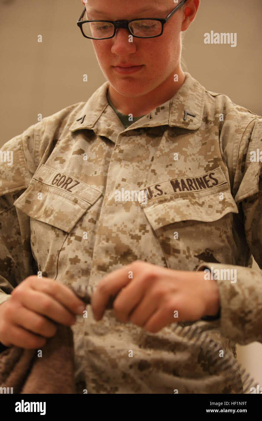 U.S. Marine Corps Private First Class Katie M. Gorz of Delta Company ...