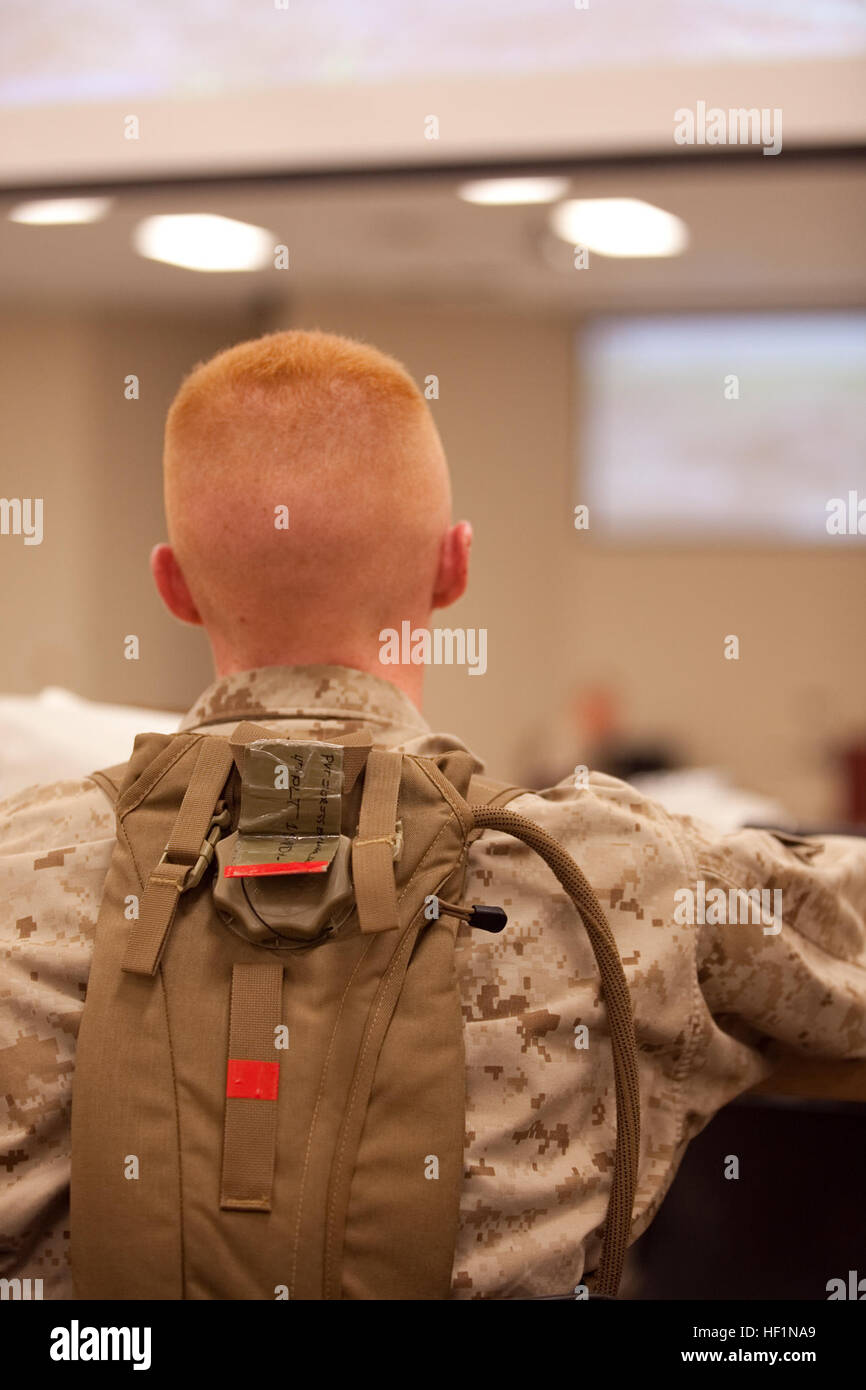 A U.S. Marine with Delta Company, Infantry Training Battalion (ITB ...